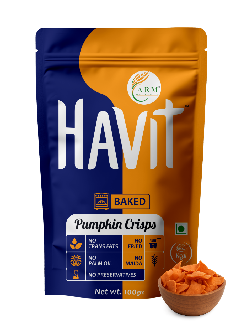 Chips - Pumpkin Chips Havit - Baked- No Preservative , Zero Cholestero ...